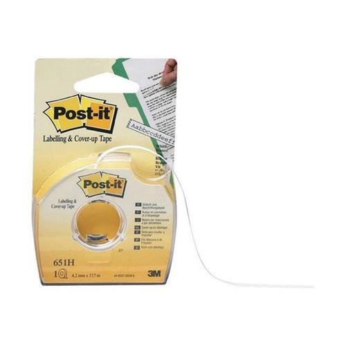 Post-it Labelling and Cover-up Tape Repositionable 1 Line 4.2mm Ref ...
