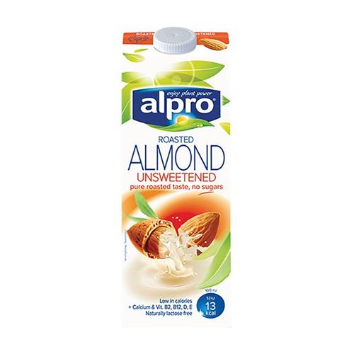 Alpro Almond Milk Unsweetened 1 Litre [Pack 8] - almond ...