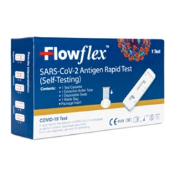FlowFlex COVID-19 Rapid Antigen Nasal Lateral Flow Test Kits [Pack of ...