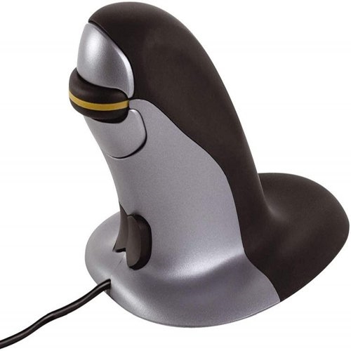 Fellowes 9894801 Small Penguin Ambidextrous Vertical Mouse - Wired ...