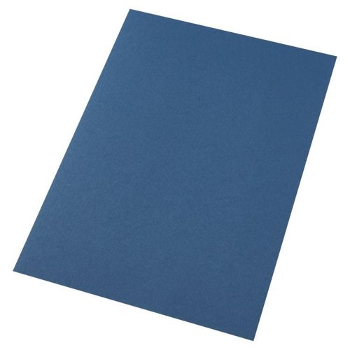 Buy GBC Binding Cover Linen Weave A4 250gsm Blue (Pack 100) CE050029 ...