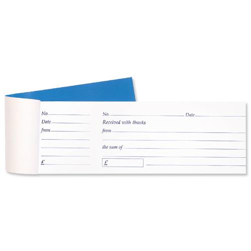 Cash Receipt Book Tear Off 80 Receipts 79x202mm - 7556 - 05011566023698 ...