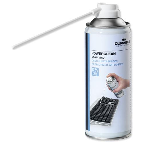 Durable Powerclean Standard Air Duster Gas Cleaner Flammable 400ml Ref ...