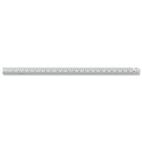 Linex Stainless Steel Ruler Imperial and Metric with Conversion Table ...