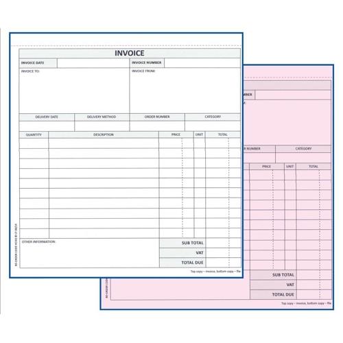 Invoice Business Form 2 Part Set 215x203mm Ref HCI02 [Pack 50] - HCI02 ...