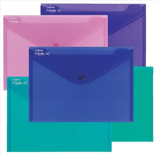 Buy Snopake Polyfile Electra Wallet File Polypropylene A5 Assorted Ref ...