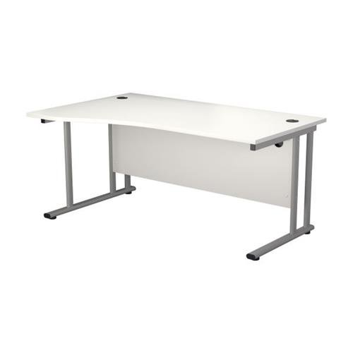 Allegro 1600 Left Hand Wave Cantilever Workstation - White Top and ...