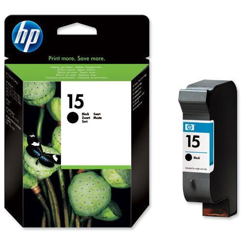 Hewlett Packard HP No. 15 Black Inkjet Cartridge 25ml for Deskjet 810C ...