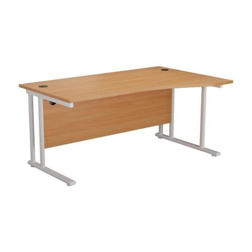 Allegro 1600 Right Hand Wave Cantilever Workstation - Beech Top and ...