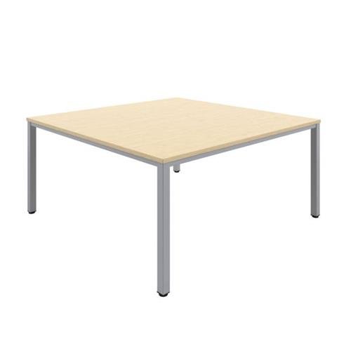 Buy Fraction Infinity 1600 X 1600 Meeting Table - Maple With Silver ...