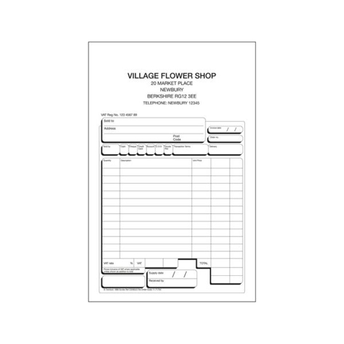 Twinlock Scribe 654 Sales Receipt 2 Part Sheets (Pack 100) 71295 ...