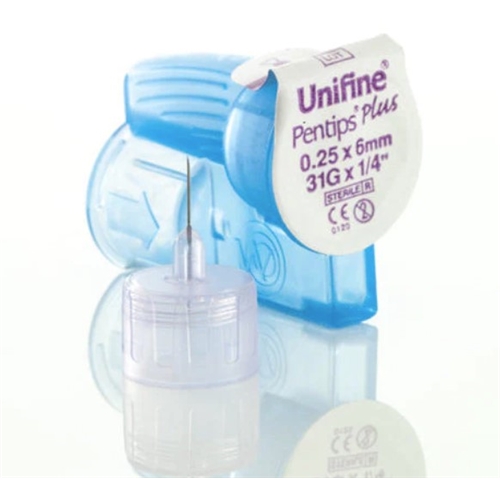 Unifine Pentips+ Diabetes Medication Injection pen needle- 6mm x31G ...