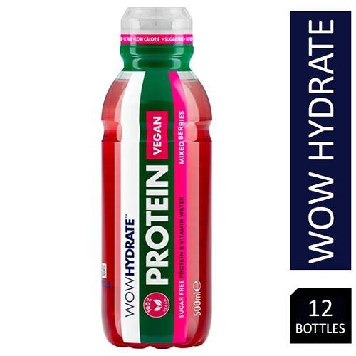 Buy Wow Hydrate Vegan Protein Pro Mixed Berry 12x500ml - NWT7759 ...
