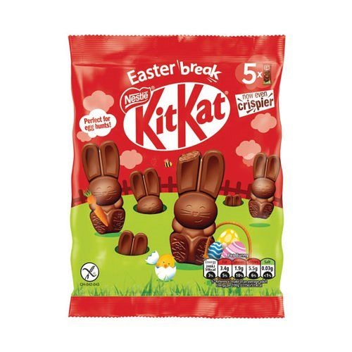 Nestle KitKat Bunny Milk Chocolate Easter Figure (Pack of 5) 12501654 ...