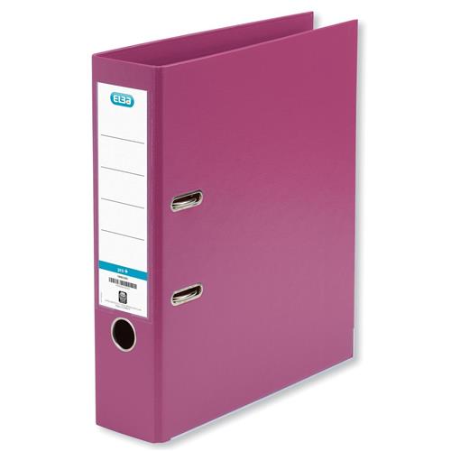 Elba Lever Arch File PVC 70mm Spine A4 Pink Ref 100023300 [Pack 10 ...