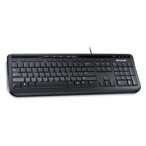 Microsoft 600 Wired Keyboard USB Media Centre Quiet-Touch Keys Spill ...