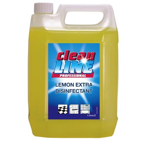 Cleanline Disinfectant Lemon Extra 5 Litres Ref Y06071 [Pack 2 ...