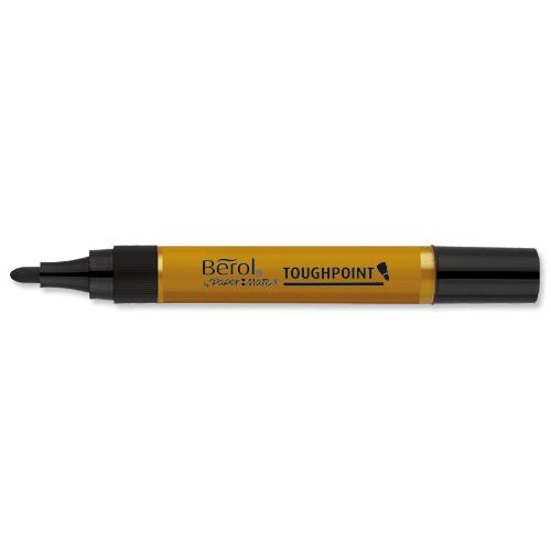 Berol Autoseal Toughpoint Permanent Marker Bullet Tip 1.6mm Line Black ...