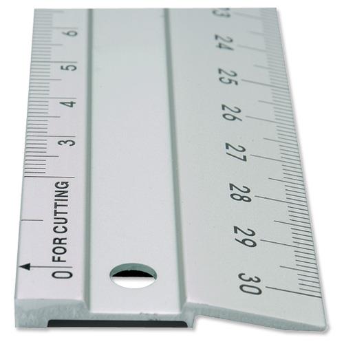 Linex Hobby 50cm Aluminium Cutting Ruler Anti-slip 1 Bevelled Side 1 ...
