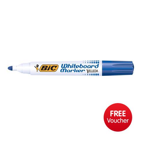 Bic Velleda 1701 Whiteboard Marker Bullet Tip Line Width 1.5mm Blue Ref ...