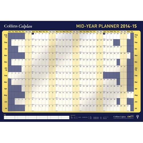 Collins Colplan 2014-15 Mid Year Planner Laminated with Accessories Kit ...