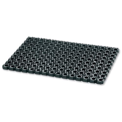 Buy Floortex Octo Door Mat Indoor and Outdoor Rubber 400mmx600mm Black ...