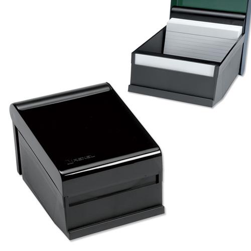Buy Rexel Acco Agenda Deluxe Card Index Box Capacity 300 Cards 8x5in ...