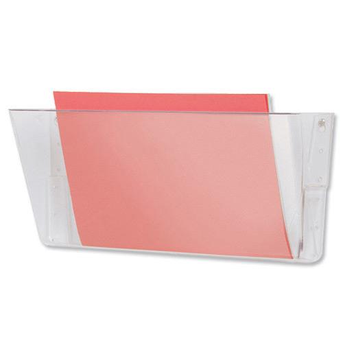 Literature Wall Pocket Stackable A4 Landscape Crystal - DE73201 ...