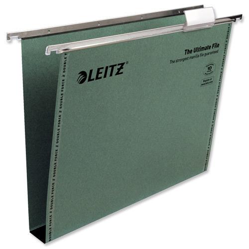 Leitz Ultimate Suspension File Recycled with Tabs Inserts 30mm A4 Green ...