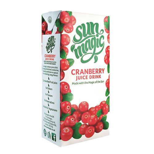 Sunmagic Premium Cranberry Juice Drink 1 Litre (12 Pack) A08111 ...
