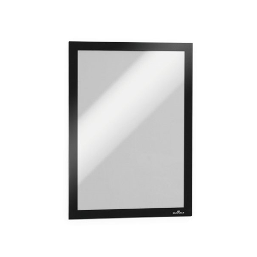 Durable DURAFRAME Self Adhesive Magnetic Signage Frame - A4 Black ...