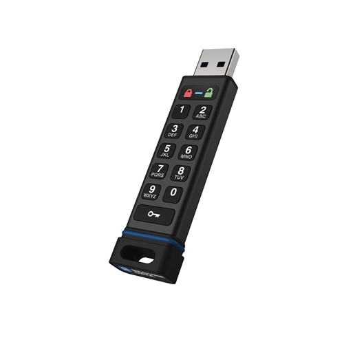 SecureUSB KP Hardware Encrypted USB 3.0 128GB Flash Drive FIPS 140-2 ...