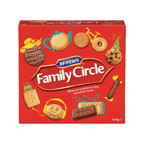 McVities Family Circle Sweet Biscuit Assortment 310g - Euroffice Ltd