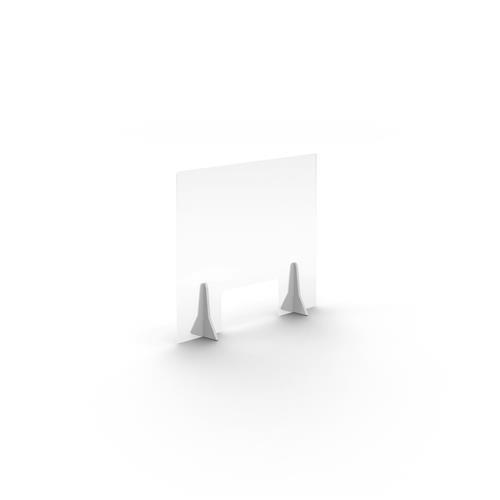 Clear Free Standing Acrylic Screen 600mm (W) X 500mm (H) Ref ...