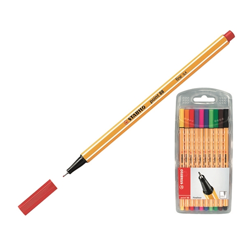Buy Stabilo 88 Fineliner Red Buy 2 Packs 10 FOC Stabilo 88 Fineliner ...