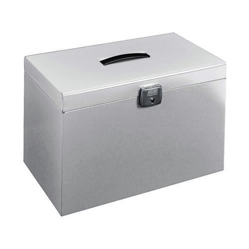 Buy File Box with 5 Suspension Files Tabs and Inserts Metal Foolscap ...