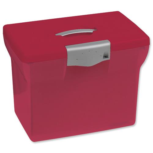 File Box for Suspension Files Plastic A4 Pink - 040067 - 3219090040675 ...