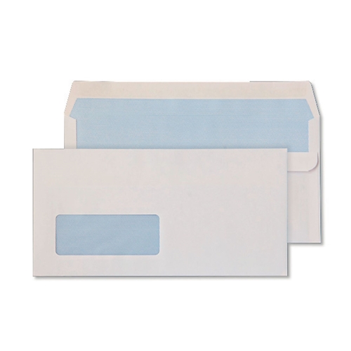Classmates Self Seal Window Wallet Envelopes, White, DL, 80gsm [Pack of ...