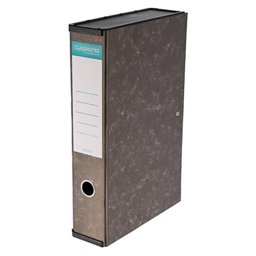 Classmates Box File Foolscap, 50mm Capacity, Cloud Grey [Pack of 10 ...