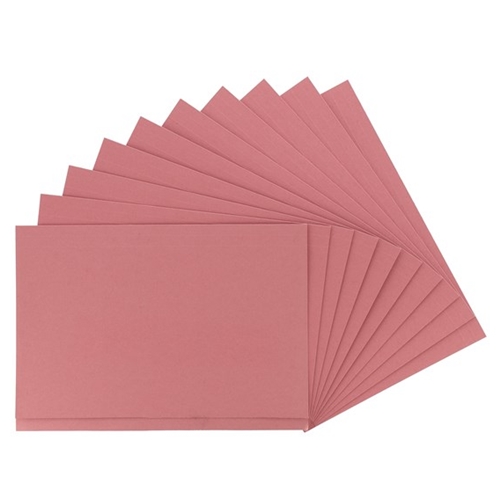 Classmates Heavyweight Manilla Square Cut Folders, Pink, Foolscap ...