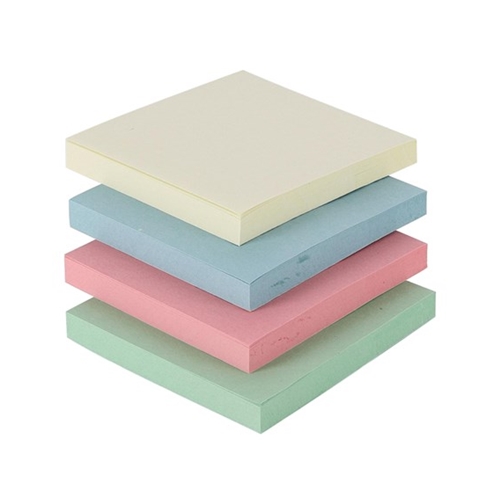 Classmates Recycled Sticky Notes, Assorted Pastels, 75x75mm [Pack of 12 ...