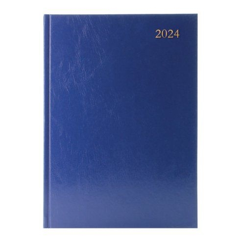 Desk Diary Day Per Page Appointment A4 Blue 2024 KFA41ABU24 ...