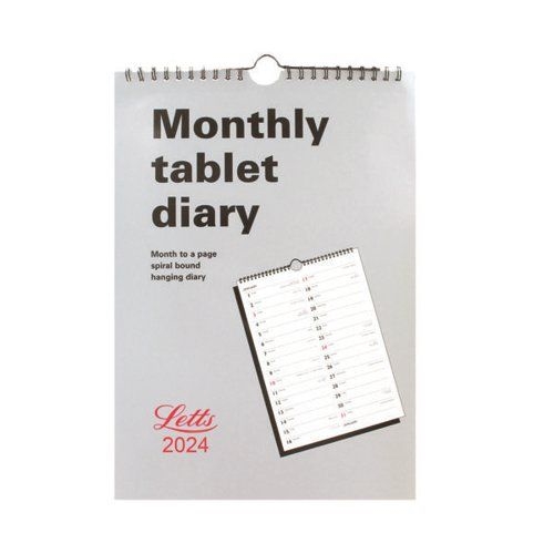 Letts Monthly Tablet Diary 2024 - LTMT24 - 5050747092603 - ARTHUR C ...