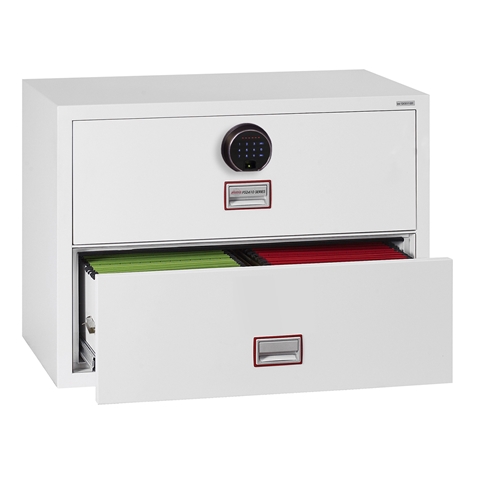 Phoenix World Class Lateral Fire File FS2412F 2 Drawer Filing Cabinet ...