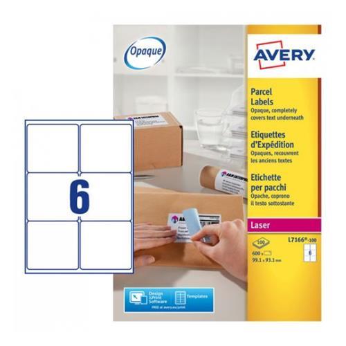 Buy Avery L7166 Laser Printer Labels 6-label sheets 99.1x93.1mm Ref ...