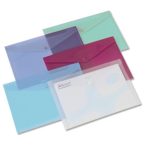 Buy Rexel Carry Folder Polypropylene A4 Translucent Assorted Ref ...