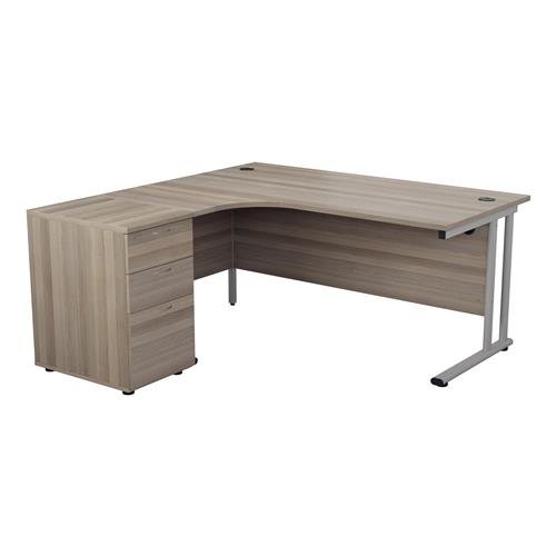 Allegro Crescent Desk And Pedestal : 1600/1200 Crescent Left Hand ...
