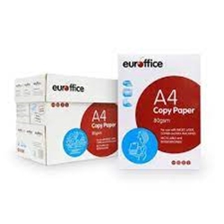 Euroffice A4 Paper Ream-Wrapped 80gsm White Box 5 x 500 Sheets ...