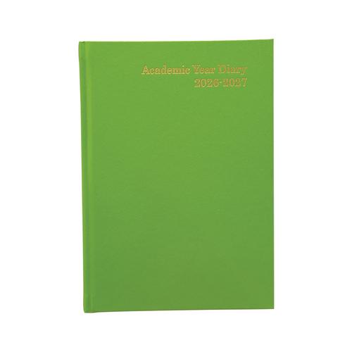 Buy Academic Diary Day Per Page A5 Lime Green 2026-2027 FS669182 ...